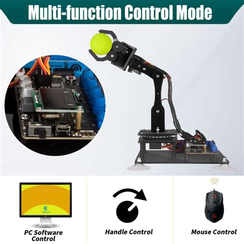 Adeept 5 Dof Robotic Arm Kit Compatible With Arduino Ide Programmable Diy Coding Stem Education