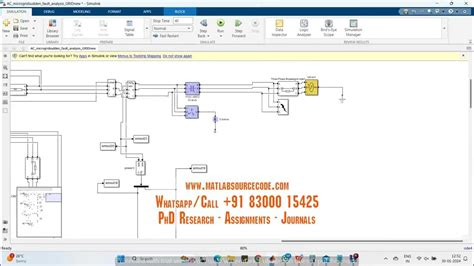 Ac Microgrid Sudden Fault Analysis Grid Matlab Simulation Simulink