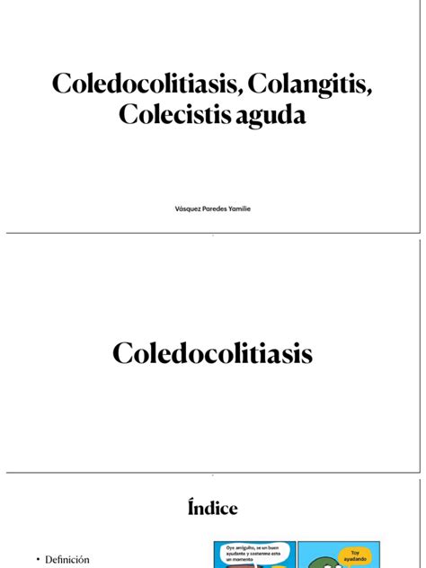 Coledocolitiasis Colangitis Y Colecistitiss Pdf Especialidades Medicas Enfermedades Y
