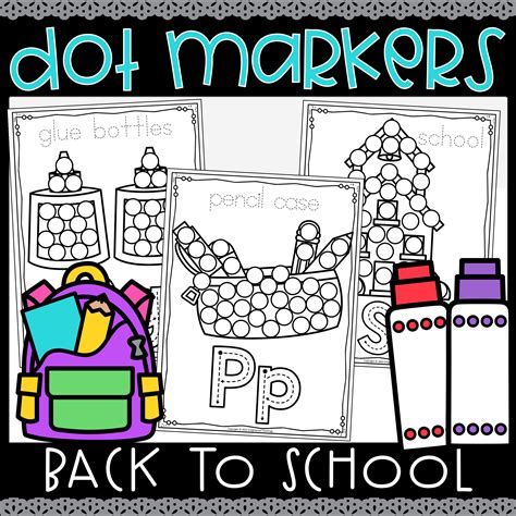 Dot Marker Fine Motor Activity Dot Painting Back To School Theme