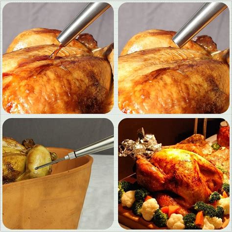 Turkey Baster Set Meat Injector Needle With Cleani Grandado