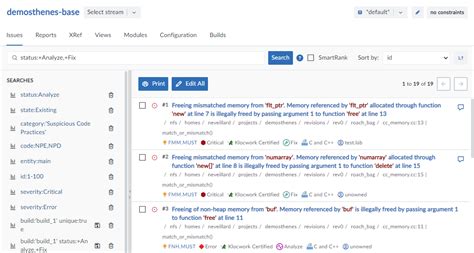 Viewing A List Of Issues In Your Integration Build