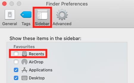 How To Clear Recents In Mac Finder