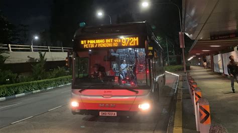 SMRT Buses MAN NL323F A22 Batch 3 SMB1501A On Service 972M YouTube