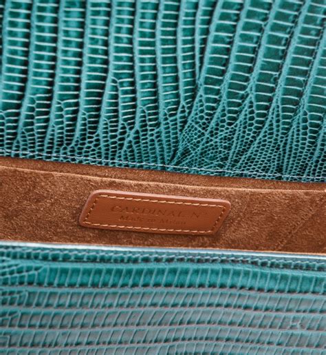 Luxury Jet Set Babe Turquoise Lizard Effect Slaylebrity