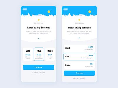 Subscription Ui Design By Hafiz Ibrahim On Dribbble