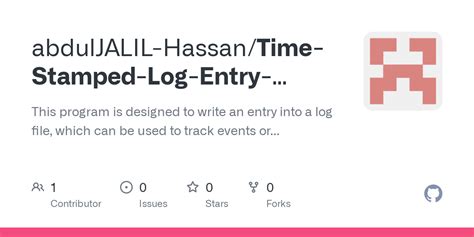 Github Abduljalil Hassantime Stamped Log Entry Insertion Program With Duration Calculation