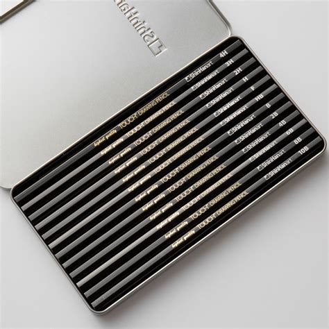 Набор чернографитных карандашей Touch Drawing 12 штук в металлическом коробе T 8615003 1623