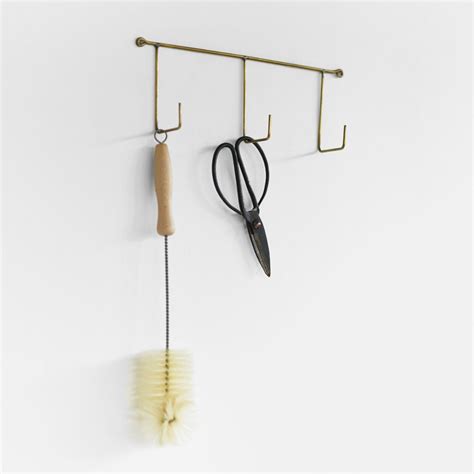 Brass Triple Hook Asher Rye
