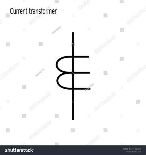 Current Transformer Ct Type Transformer That Stock Vector Royalty Free