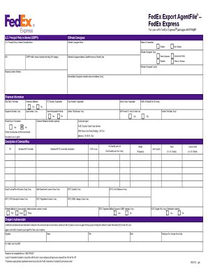 Printable Commercial Invoice Template Fedex Forms Fillable Samples