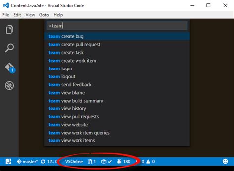 The Team Services Extension For Visual Studio Code Now Supports Team Foundation Server