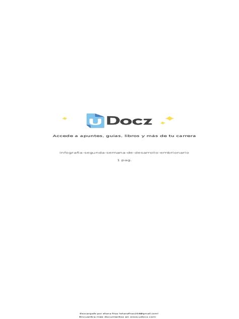 Infografia Segunda Semana De Desarrollo Embrionario 242471 Downloable