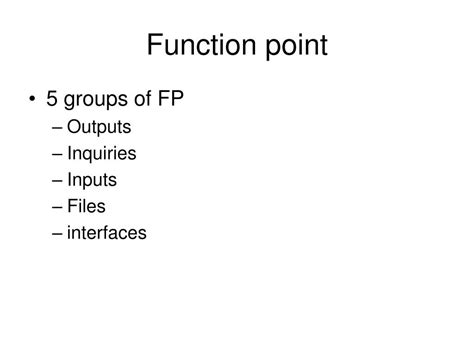 Ppt Function Point Analysis Powerpoint Presentation Free Download