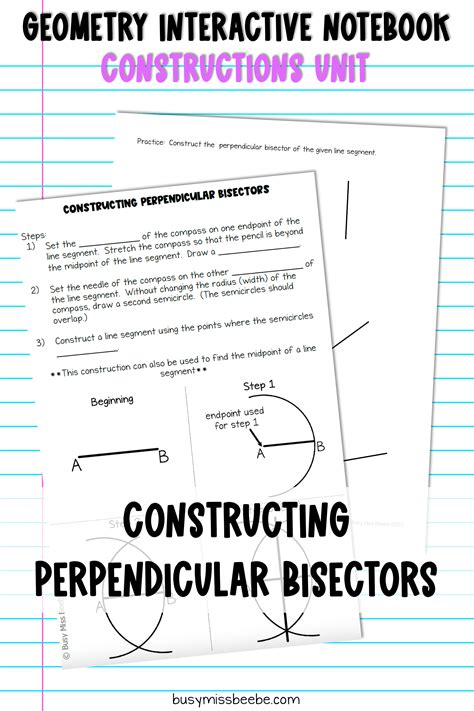 Constructions In Geometry Unit Busy Miss Beebe