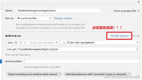 idea中run debug configurations添加vm options和program arguments idea2023没有