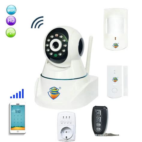 Aliexpress Com Buy Gsm Alarm Ip Network Camera With Wireless Pir Door Sensor Alarming