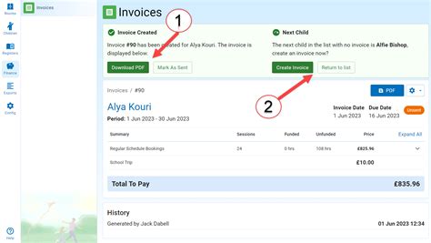 Invoices Generating An Invoice Tapestry Tutorials The Foundation Stage Forum Ltd