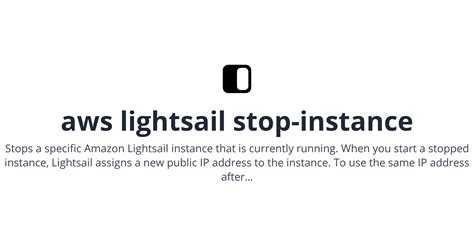 aws lightsail stop instance fig