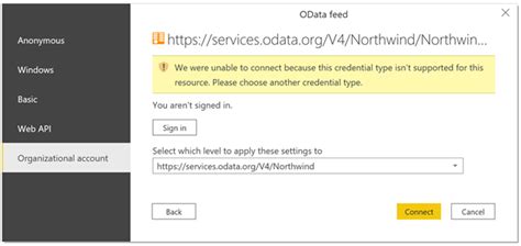 Power Query OData Feed Connector Power Query Microsoft Learn