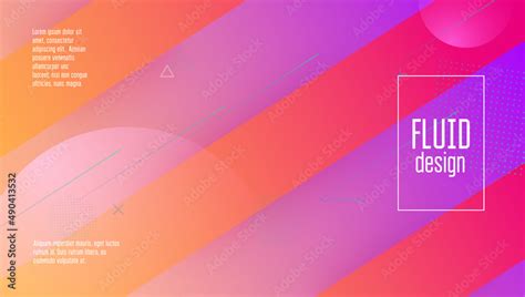 Fluid Layout Cool Landing Page Bright Page Futuristic Flyer Pink