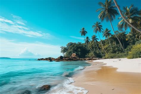 Premium Ai Image Summer Beach Landscape