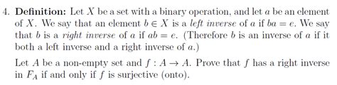 Solved Definition Let X Be A Set With A Binary Chegg Com