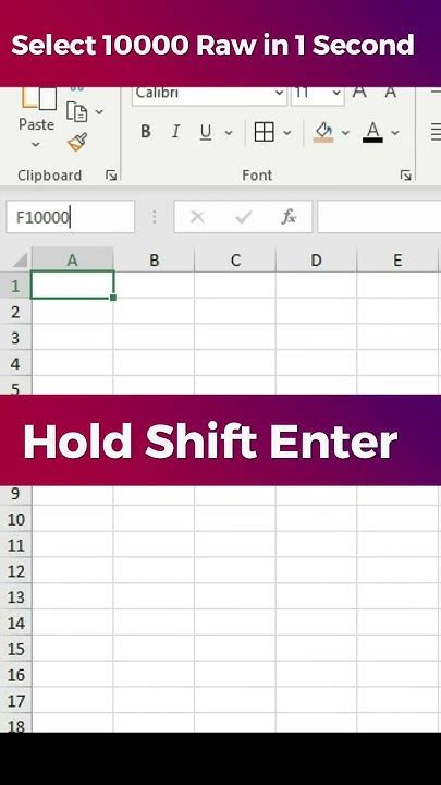 How To Select 100 000 Rows In Excel In 1 Second 🚀 Youtube
