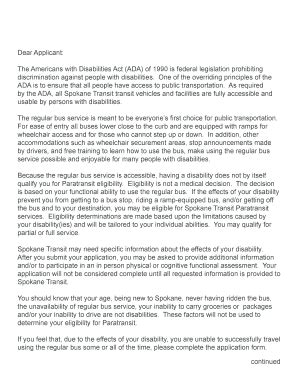 Paratransit Application Fill And Sign Printable Template Online