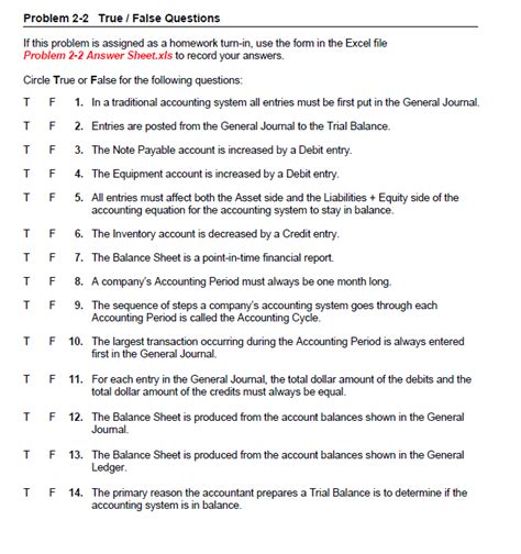 Solved T F T F T F T F Problem 2 2 True False Questions If