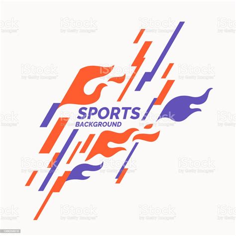 스포츠에 대 한 현대 색깔된 포스터입니다 추상적인 배경입니다 과학에 대한 스톡 벡터 아트 및 기타 이미지 과학 구도 기하