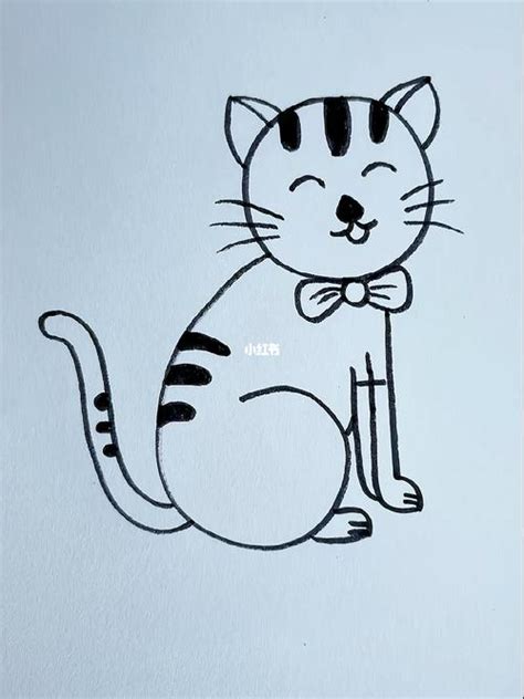 简笔画猫的画法最简单 简笔画猫的画法最简单又好看图片大全 苗苗知道