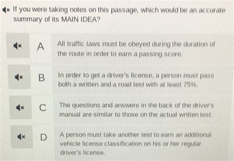 If You Were Taking Notes On This Passage Which Would Be An Accurate Summary Of Its Main Idea A