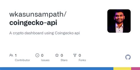 Github Wkasunsampathcoingecko Api A Crypto Dashboard Using Coingecko Api