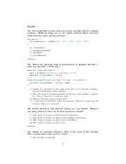 Kotlin Quiz Pdf Kotlin Q1 You Would Like To Print Each Score On Its Own Line With Its