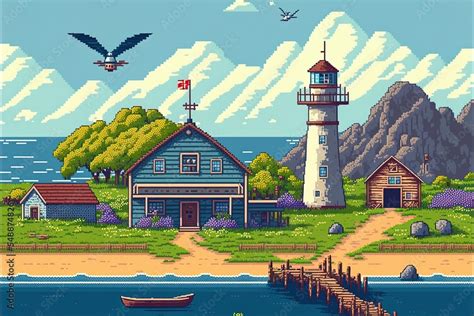 Pixel Art Landscape Tutorial At Angela Babcock Blog