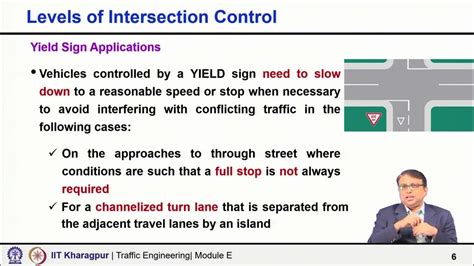 Lecture 28 Intersection Control And Critical Aspects Of Operation Ii