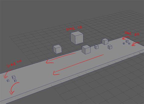 How Do I Scale Things By Position In Maya I Want To Have Objects Appear And Disappear On A