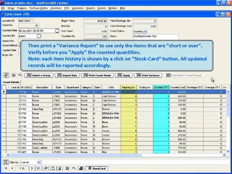 Inventory Cycle Count Excel Template Shooters Journal