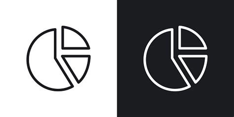 웹 디자인을 위한 흑백 라이너 스트로크로 파이 아이콘을 차트화합니다 0명에 대한 스톡 벡터 아트 및 기타 이미지 0명 경제 고체 Istock