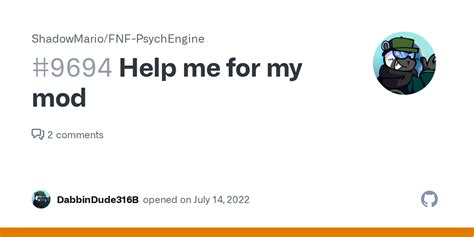 Help Me For My Mod · Issue 9694 · Shadowmariofnf Psychengine · Github