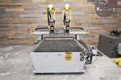 2012 Multicam 3000 Series Twin Head Spindle CNC Router 50 Table In Kingston TN USA