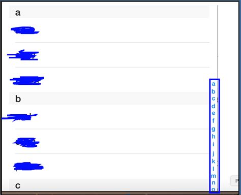Ios Event Generation On Selection Of Alphabetical Sections In Table