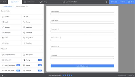 How To Create A User Registration Form In Wordpress Kali Forms