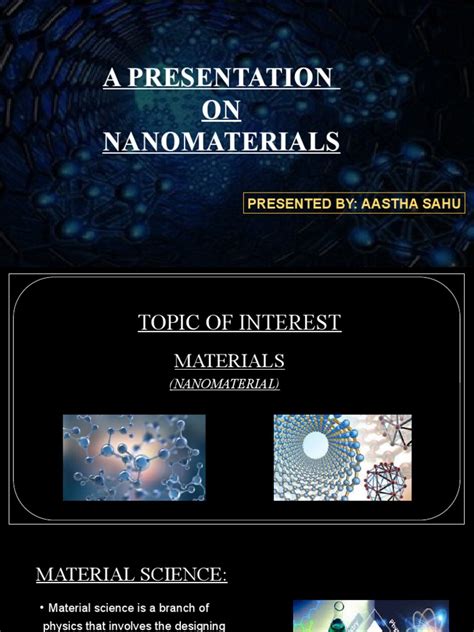 Final Ppt Nanomaterials Pptm Pdf Nanotechnology Materials Science