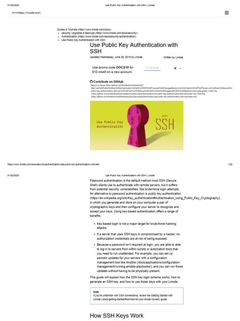 Public Key Auth Ssh Pdf