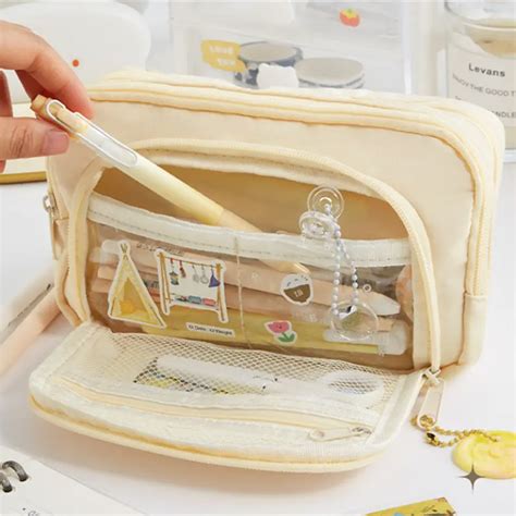 Stationery Bag Pencil Case Large Capacity Pencil Case Temu