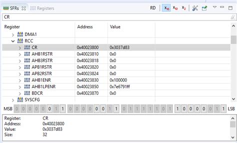 Stm32 Stm32f4 Discovery Board Control Register Value Problem