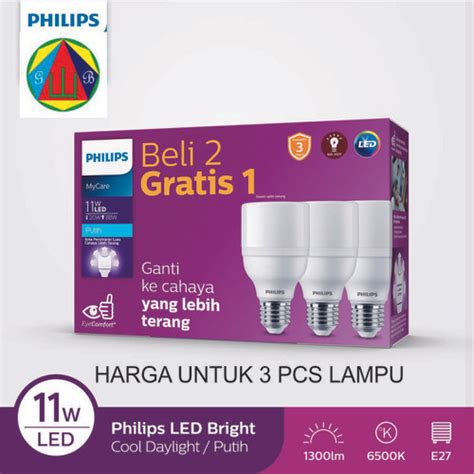 Jual Lampu Philips Multipack MyCare LED Bright Watt Putih Kab