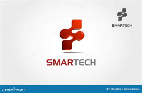 Smarttech Vector Logo Illustration Stock Vector Illustration Of